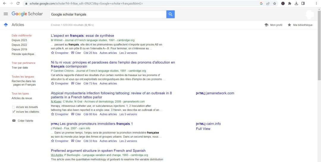 L'univers de Google Scholar : Un regard critique sur un outil incontournable de la recherche ...