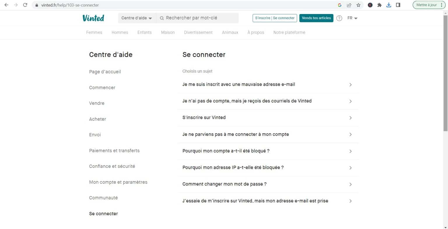 Vinted mon compte Journal du Freenaute