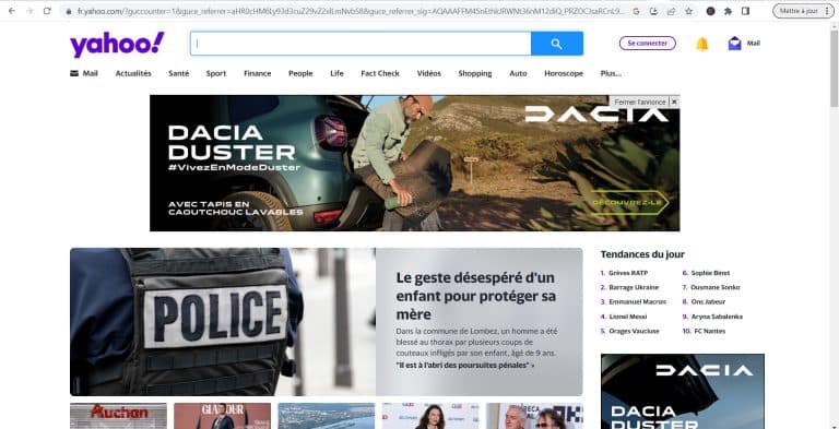 Comment supprimer Yahoo de Microsoft Edge ? Journal du Freenaute