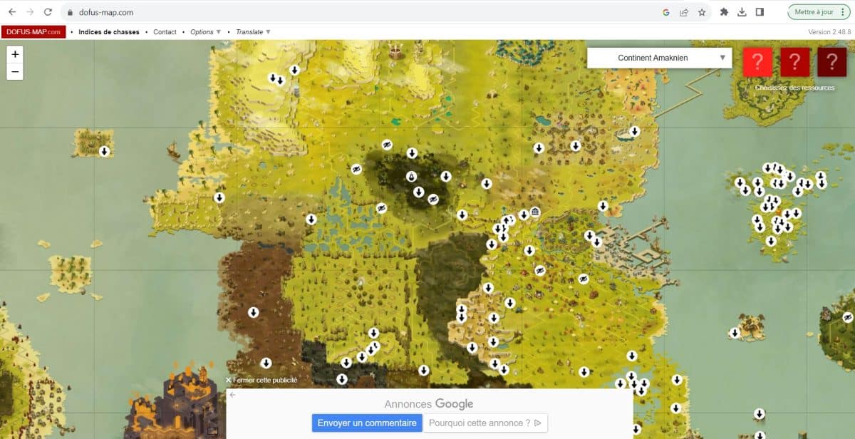 Dofus Map Journal du Freenaute