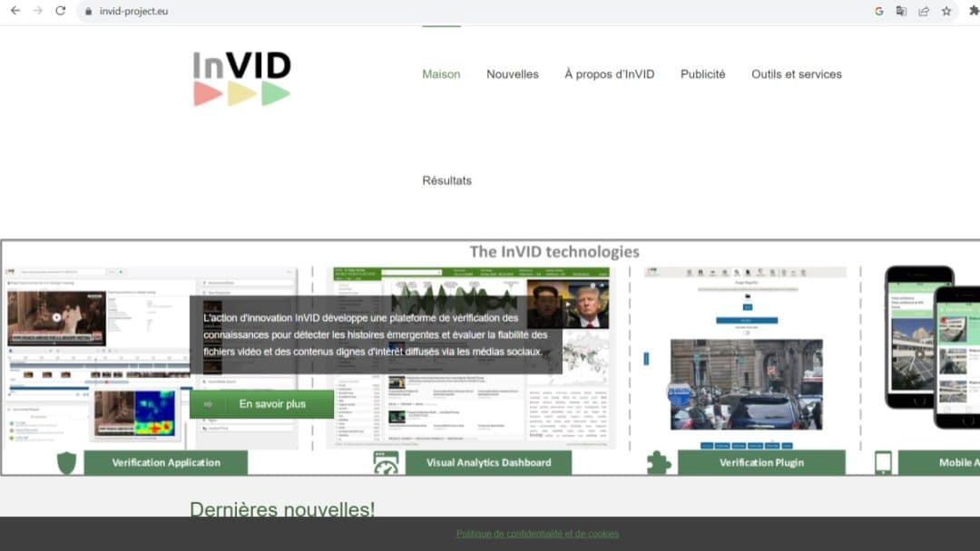 InVID pour l'analyse des Médias Journal du Freenaute