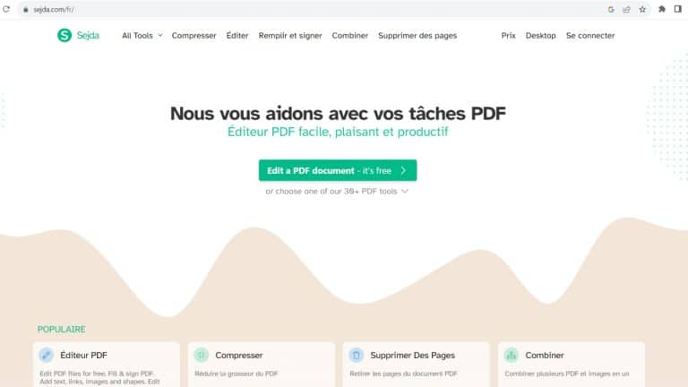 Sejda : Une solution innovante pour la gestion des PDF en ligne Journal ...